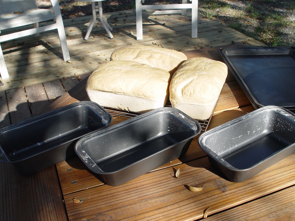 Baking Bread Outdoors